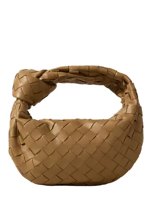 Bottega Veneta Jodie Mini Intrecciato Leather Tote - Brown