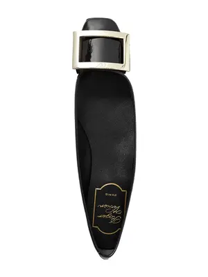 ROGER VIVIER Trompette Bellerine Ballet Flats - Black