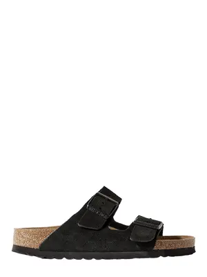 BIRKENSTOCK Arizona Suede Sandals - Black