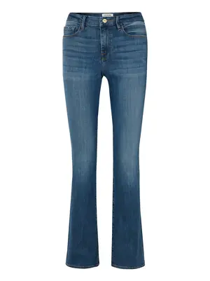 FRAME Le Mini Boot Mid-rise Jeans - Blue