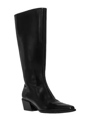 Rag & Bone Joni Block Heel Knee High Boots - Black