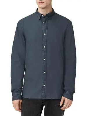 ALLSAINTS Hawthorne Shirt Sunil Blue
