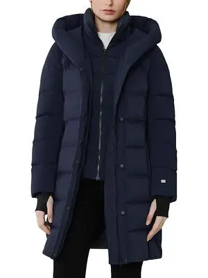 Soia & Kyo Sonny Hooded Down Coat - Night Blue