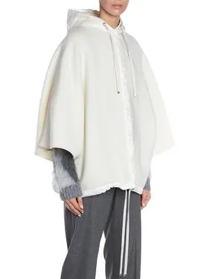 Moncler Hooded Cape - Pastel Yellow