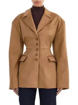 LAMARQUE Button-front Blazer - Maple