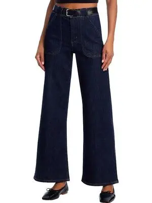 FRAME High-rise Modern Pocket Jeans - Rinse