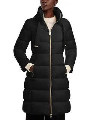 Herno Long Down Puffer Coat - Black