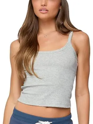 EDIKTED Basic Tank Top - Gray-melange