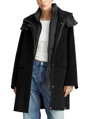 Dawn Levy Bristol Hooded Coat - Black