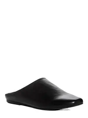 KENNETH COLE Wanda Mules - Black Leather
