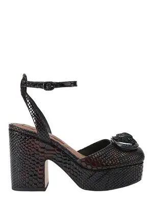 Kurt Geiger Chelsea Platform Pumps - Charcoal