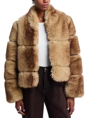 Apparis Sai Faux Coat - Blonde Mink