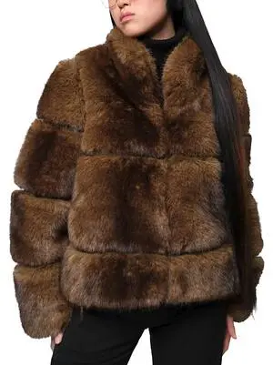 Apparis Sai Faux Coat - Mink