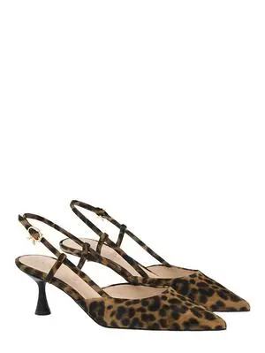 GIANVITO ROSSI Ascent 55 Pump - Leopard Print Suede
