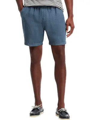 Faherty Brand Essential 6.5" Linen Shorts Look Out