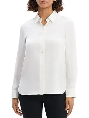 Theory Silk Blouse - Ivory