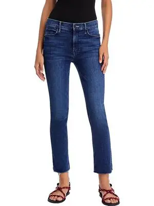 MOTHER The Dazzler Mid-rise Ankle Straight Jeans - Fancy Meeting You Here