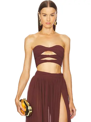MICHAEL COSTELLO X Acacia Top - Brown