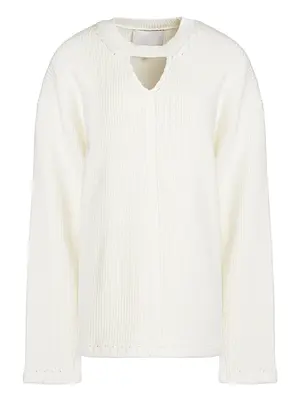 3.1 Phillip Lim Cutout Ribbed Sweater - Ivory