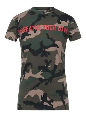 Valentino Garavani T-shirt Military Size Cotton - Green