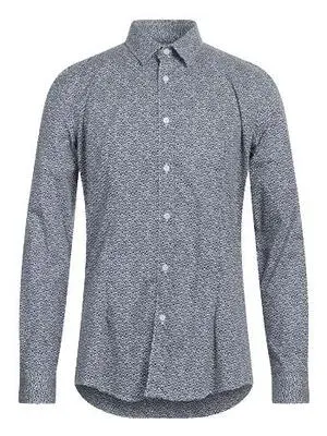 DANIELE ALESSANDRINI Shirt Midnight Size Cotton, Elastane - Blue