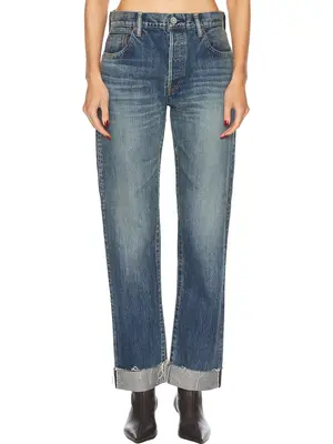 Moussy Vintage Hopewell Straight Jeans - Dark Blue