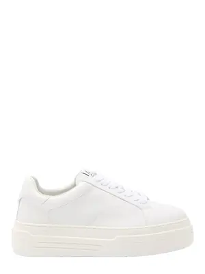 LANVIN Leather Flatform Sneakers - White