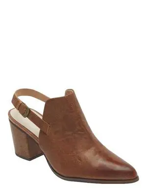CHOCOLAT BLU Eldorado Slingback Mule - Brown Leather