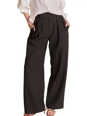 Endless Rose Endless Rose High Waist Wide Leg Trousers Black