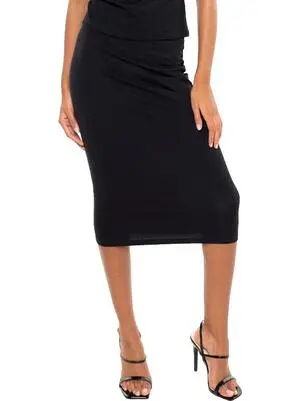 DAI MODA Dai Moda Pencil Skirt Black
