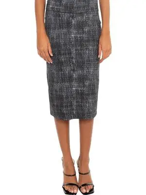 DAI MODA Dai Moda Pencil Skirt Charcoal