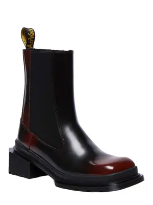 Dr. Martens Maybole Square Toe Chelsea Boots - Red
