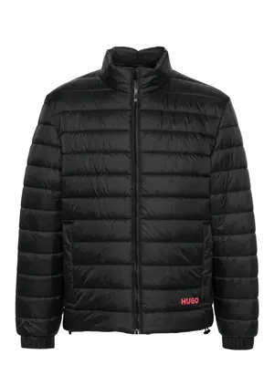 Hugo Boss Boss Logo-print Padded Jacket - Black