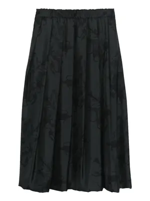Fabiana Filippi Graphic-print Midi Skirt - Black