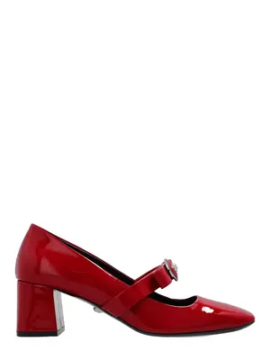 Versace Ribbon 55mm Pumps - Red