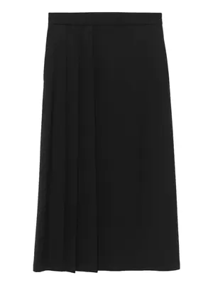 P.a.r.o.s.h Liliuxy Pleated Midi Skirt - Black