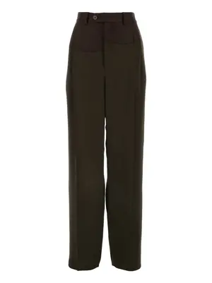 MAGLIANO High-waisted Wide-leg Trousers - Brown
