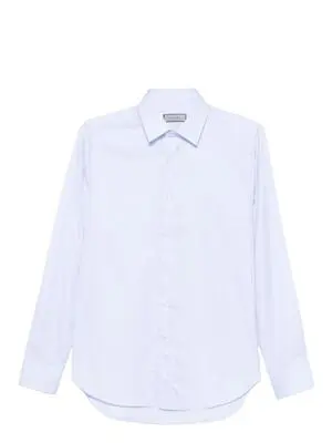 Canali Cotton Shirt Blue