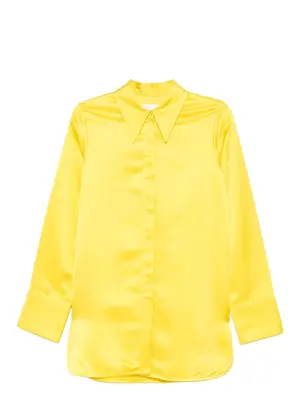 JIL SANDER Satin Shirt - Yellow