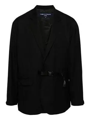 Comme Des Garçons Adjustable Waist Strap Jacket - Black