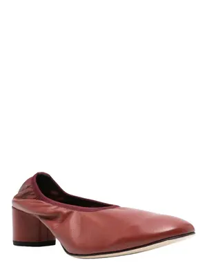 AeydĒ Aeyde 45mm Leather Pumps Red