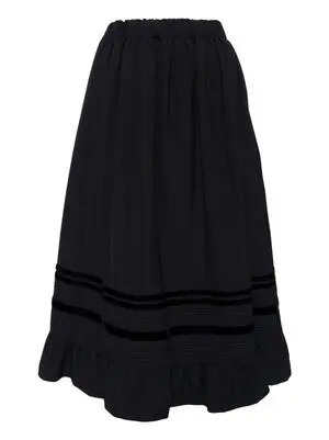 Comme Des Garçons A-line Midi Skirt - Blue