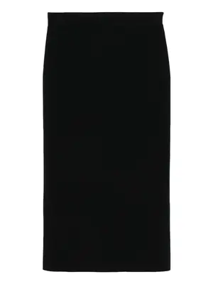 P.a.r.o.s.h Knitted Midi Skirt - Black
