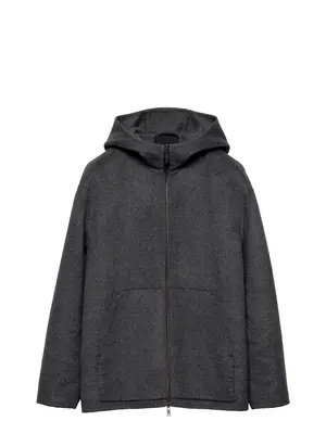 Prada Wool Hoodie Jacket - Grey