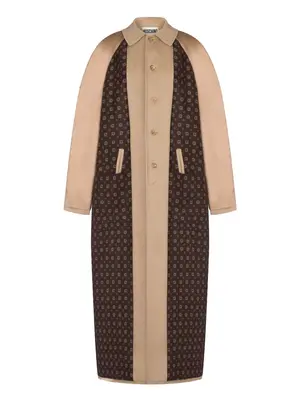 Moschino Single-breasted Mid-length Coat - Neutrals