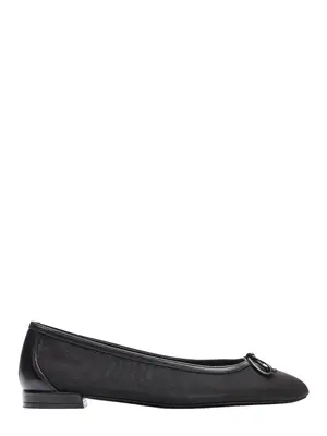 STUART WEITZMAN Emilia Mary Jane Ballerina Flats - Black