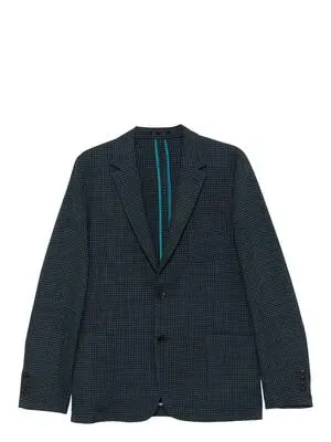 Paul Smith Checkered Blazer - Blue