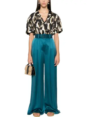 ZIMMERMANN ZIMMERMANN Silk Wide Leg Trousers