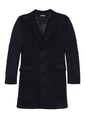 Zegna Single-breasted Coat - Blue