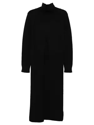 JIL SANDER Knitted Maxi Dress - Black